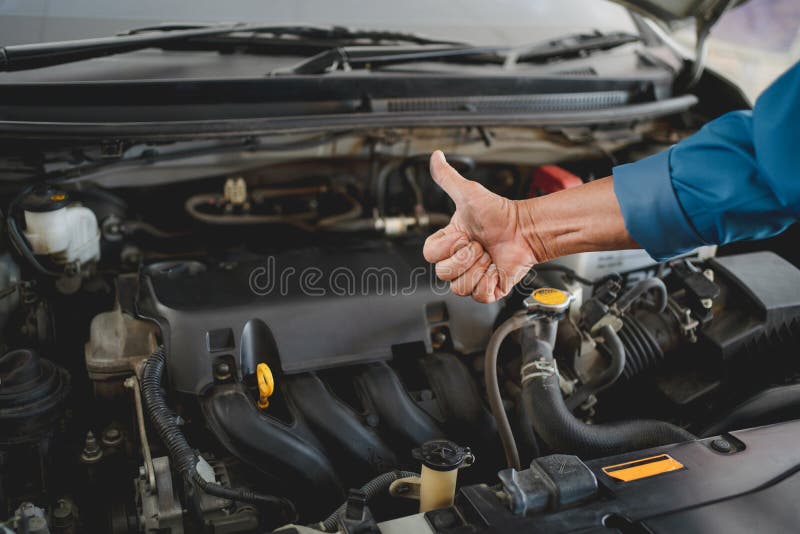 Hand of Auto Mechanic with a Wrench. Car Repair Stock Photo - Image of ...