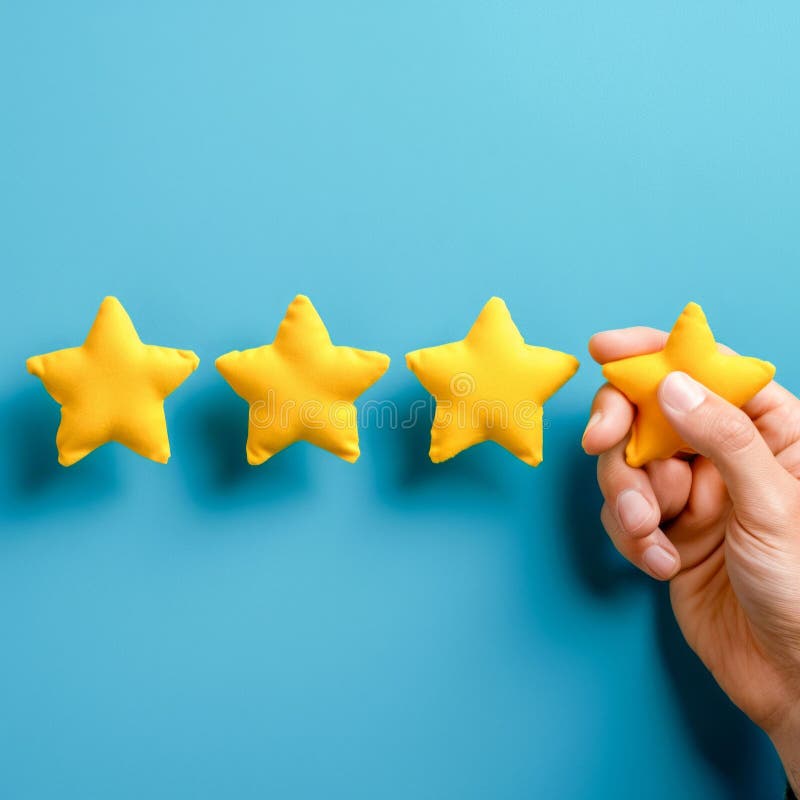 Hand Awarding Five Stars for Excellence. Generative Ai Stock ...