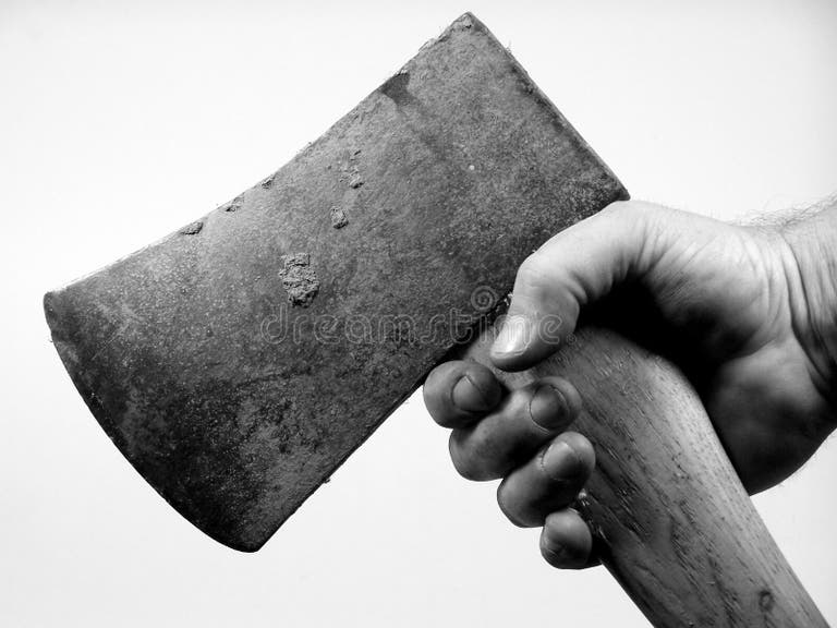 Hand and ax. stock photo. Image of dirt, jack, hand, prevention - 371770