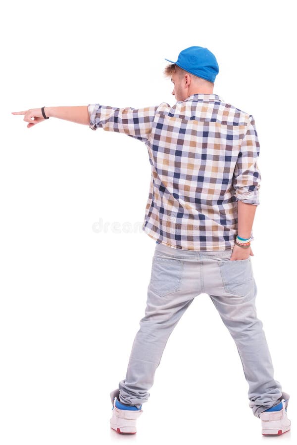 Hand in Back Pocket & Pointing Stock Image - Image of caucasian, dancer ...