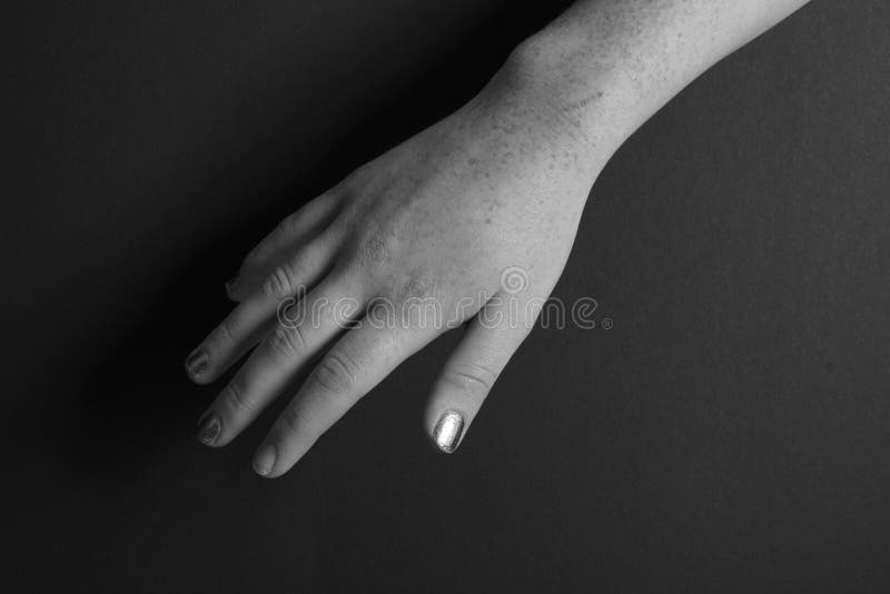 Hand Back Side Black Background Stock Photo - Image of evening, hand ...