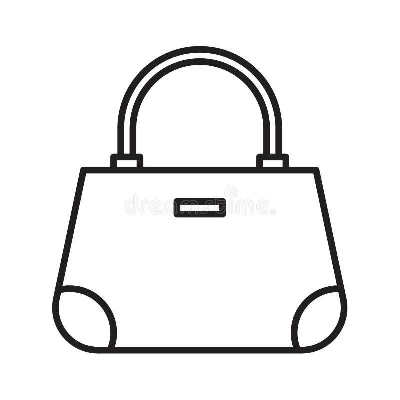 Hand Bag Icon Line Art Vector Stock Vector - Illustration of order ...
