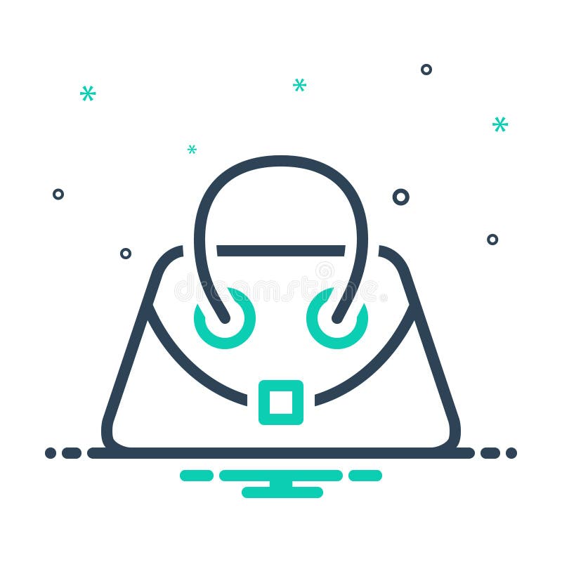 Mix Icon for Hand Bag, Pouch and Purse Stock Illustration ...