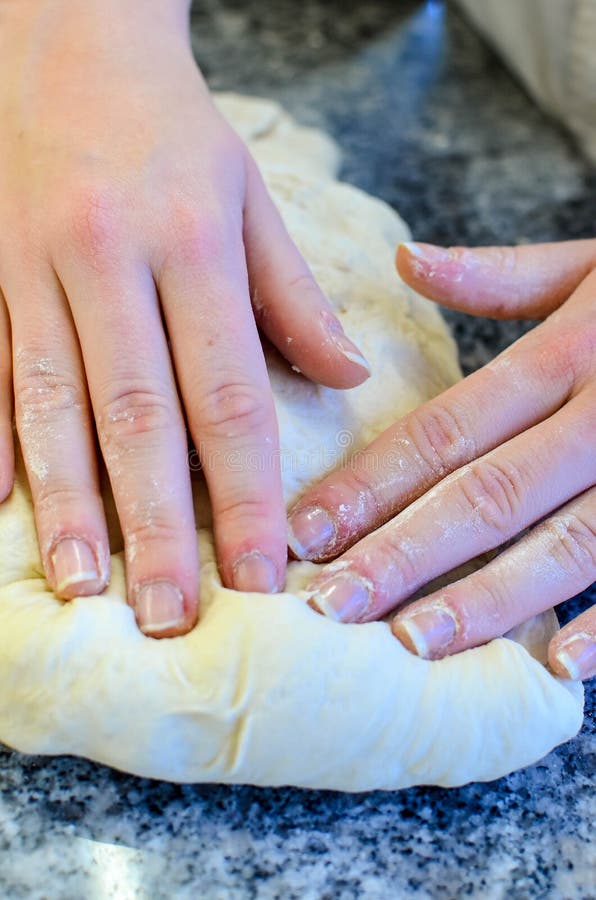 Hand of Baker or Apprentice Baker Preparing Bread Stock Image - Image ...