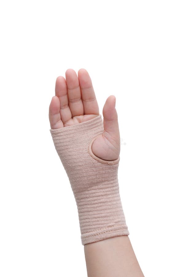 Hand with bandage support stock image. Image of patient - 62137151