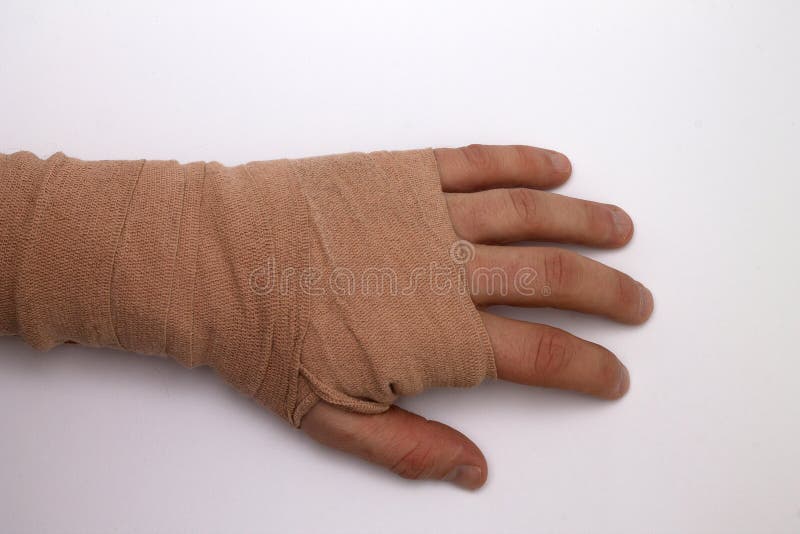Bandaged Hand stock image. Image of physician, medicine - 37116779