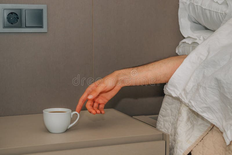 Hand Reaching for the Cup of Coffee Stock Image - Image of caffeine ...