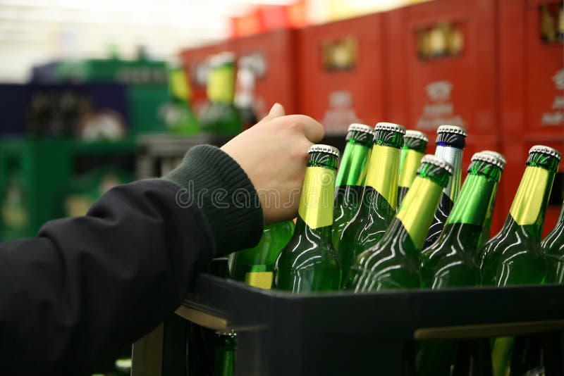 Hand on beer bottle stock image. Image of alcoholic, caucasian - 24086441