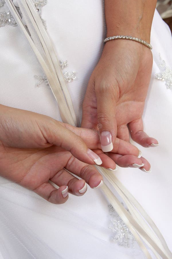 Hand Behind stock image. Image of hold, gown, bride, back - 5424849