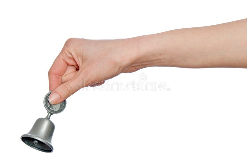Hand bell stock image. Image of education, ringing, ding - 13545579