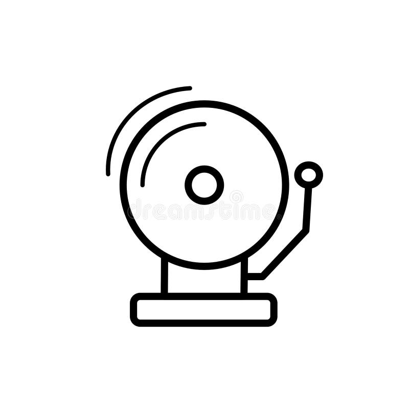 Hand Bell, School Bell - Vector Icon Stock Vector - Illustration of ...