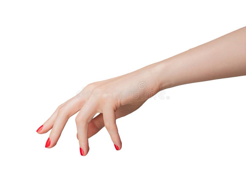 Female Hand Pointing Red Fingernails Stock Photos - Free & Royalty-Free ...