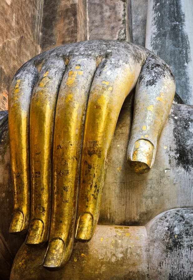 Hand of big buddha stock photo. Image of achana, history - 28597456
