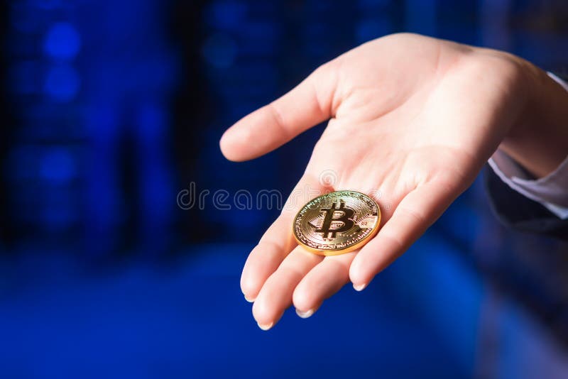 Hand bitcoin money stock image. Image of digital, cash - 104377001