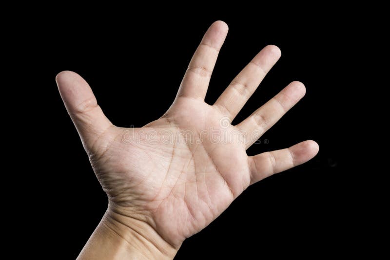 Hand with Black background stock image. Image of empty - 56028051