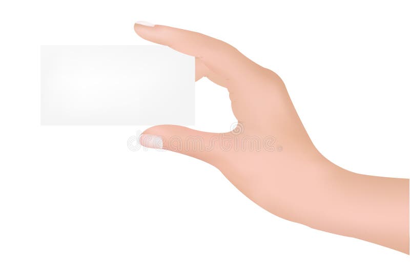 Hand with Blank stock vector. Illustration of people - 18466592