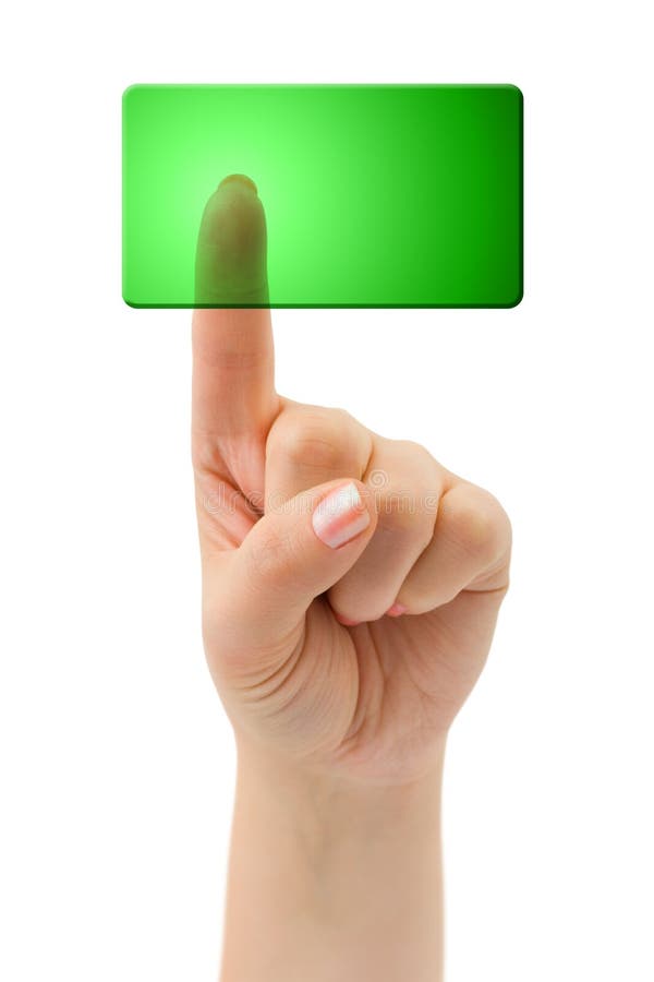 Hand and button Learn stock photo. Image of click, keypad - 11588586