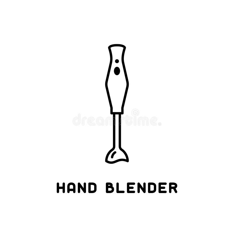 Hand Blender Illustration, Drawing, Engraving, Ink, Line Art, Vector ...