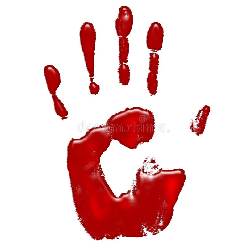 Hand of blood stock illustration. Illustration of hand - 6057623