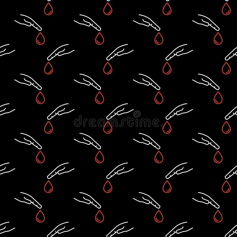 Diabetes Test Line Dark Seamless Pattern Stock Illustrations – 1 ...