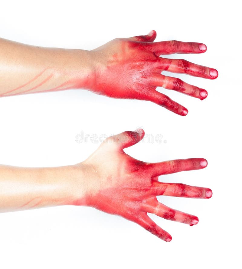 Hand with blood stock image. Image of dead, bleeding - 56870191