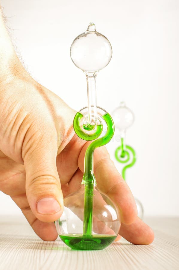 Hand Boiler Demonstration Chemistry Experiment Stock Image - Image of ...