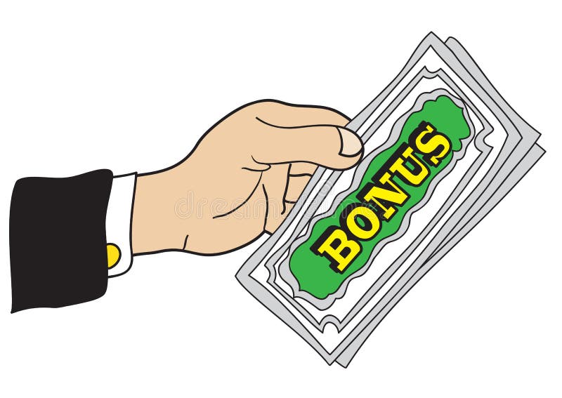 Hand with bonus stock vector. Illustration of purchase - 116891620