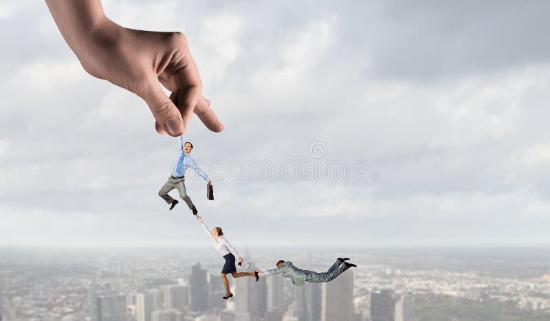 Hand of Power and Control . Mixed Media Stock Photo - Image of business ...