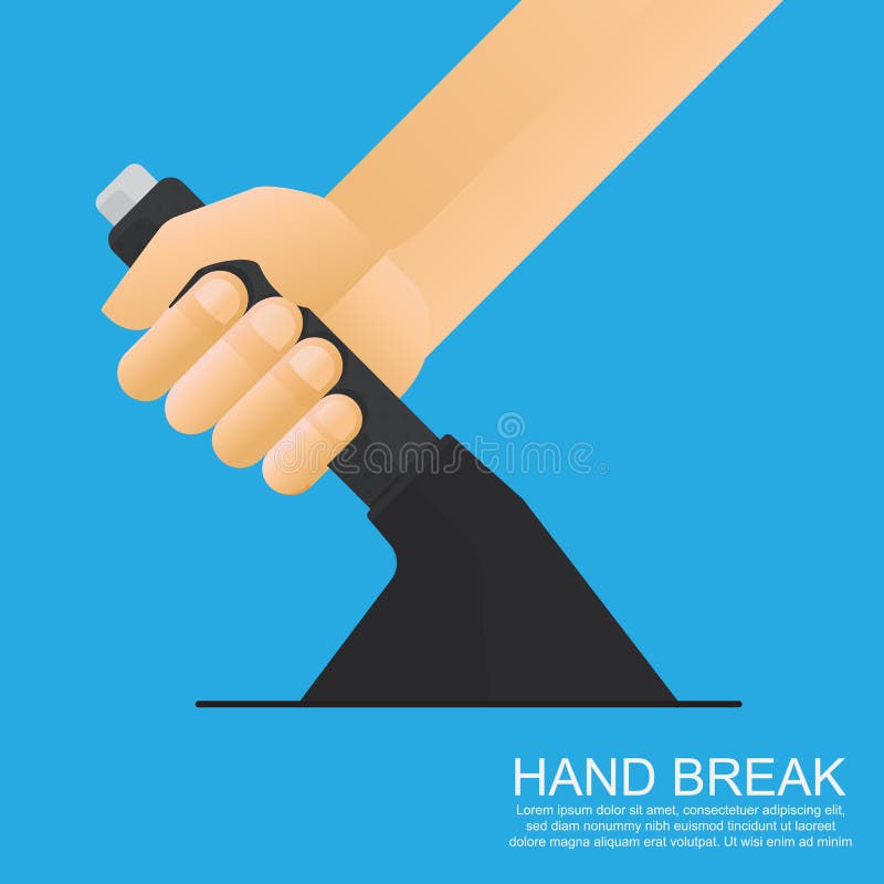 Emergency hand brake stock illustration. Illustration of switch - 31296670