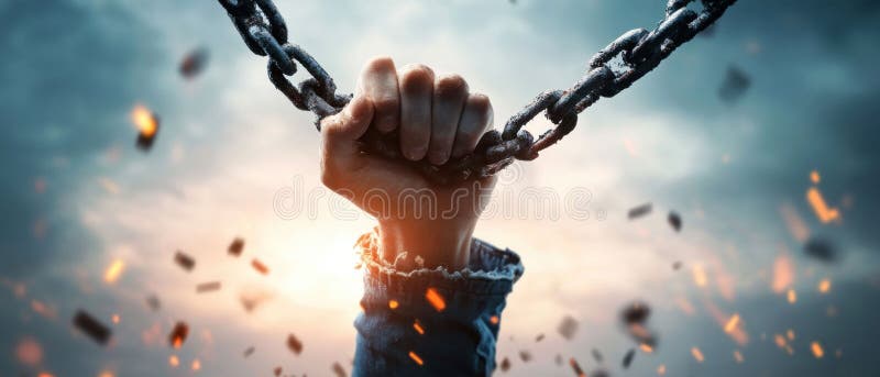 Breaking Chains Generative Stock Illustrations – 80 Breaking Chains ...