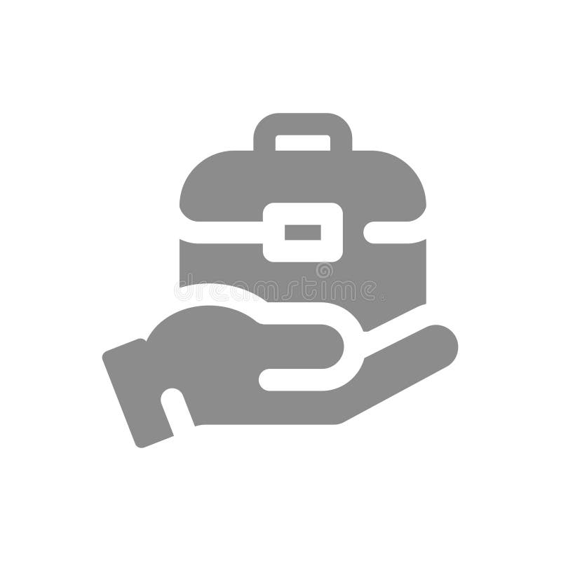 Briefcase Vector Icon Set. Portfolio Illustration Sign Collection. Bag ...