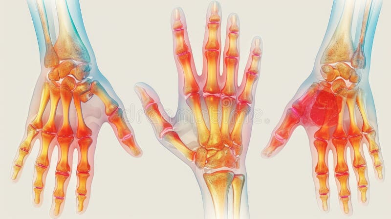 A Hand with a Broken Bone and Another One that Has Been Injured, AI ...