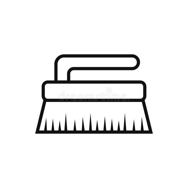 Hand Brush. Vector Illustration Decorative Design Stock Vector ...