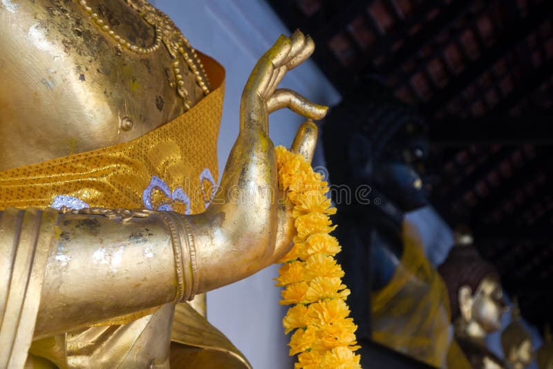 Buddha Making OK Sign stock photo. Image of acceptance - 605958