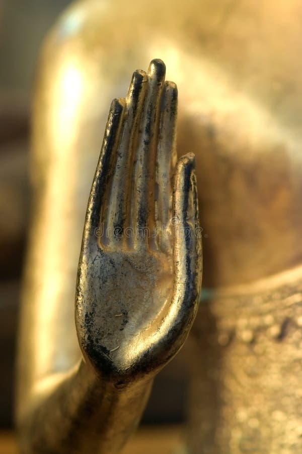 Hand of Buddha Asia stock image. Image of religion, antique - 151416671