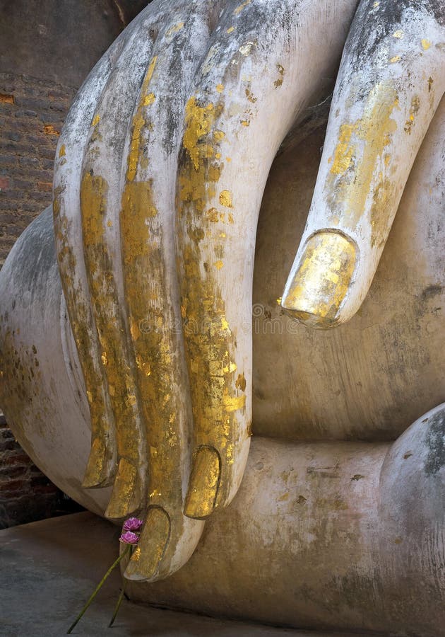 The hand of Buddha. stock image. Image of white, fresh - 114044169