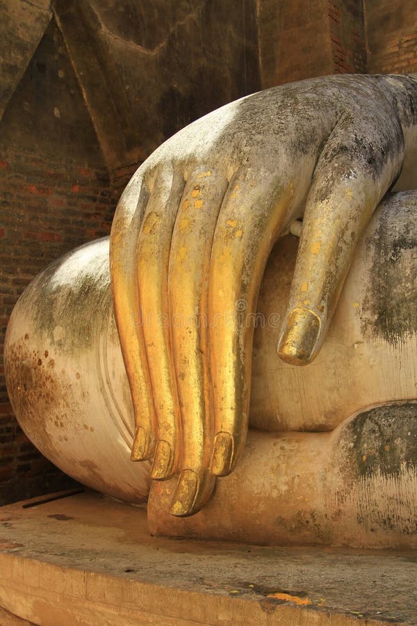 Hand Buddha statue stock image. Image of hope, calm, hand - 26932909