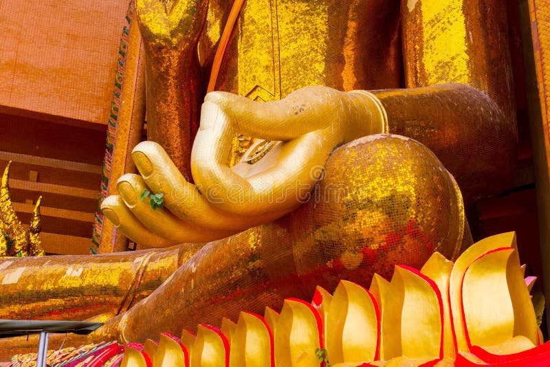 Hand of Buddha statue stock photo. Image of sculpture - 56525674
