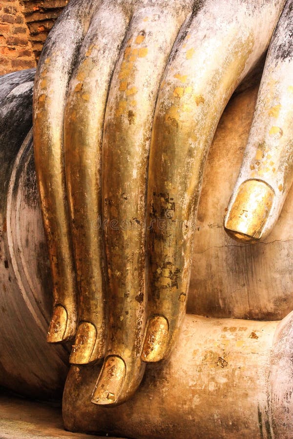 Hand of Buddha Statue at Wat Si Chum Stock Photo - Image of southeast ...