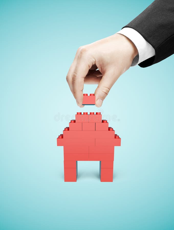 Hand build house stock photo. Image of future, real, architecture ...