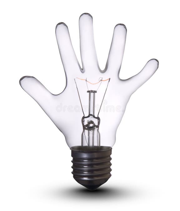 Hand bulb stock photo. Image of ecology, environment, creativity - 8273206
