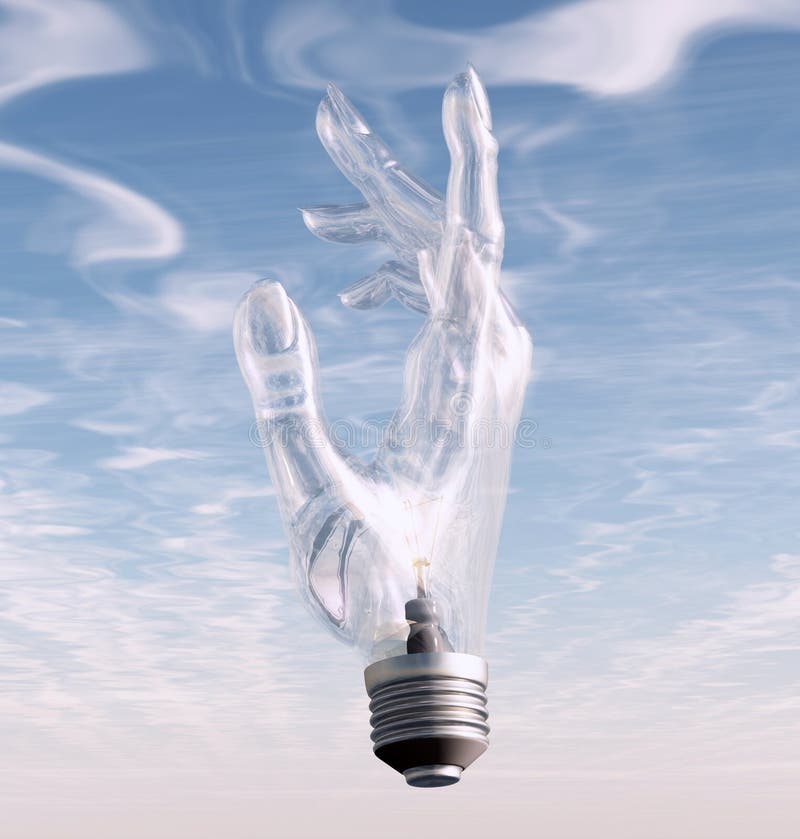 Hand Bulb Logo Design Vector Stock Vector - Illustration of inspiration ...