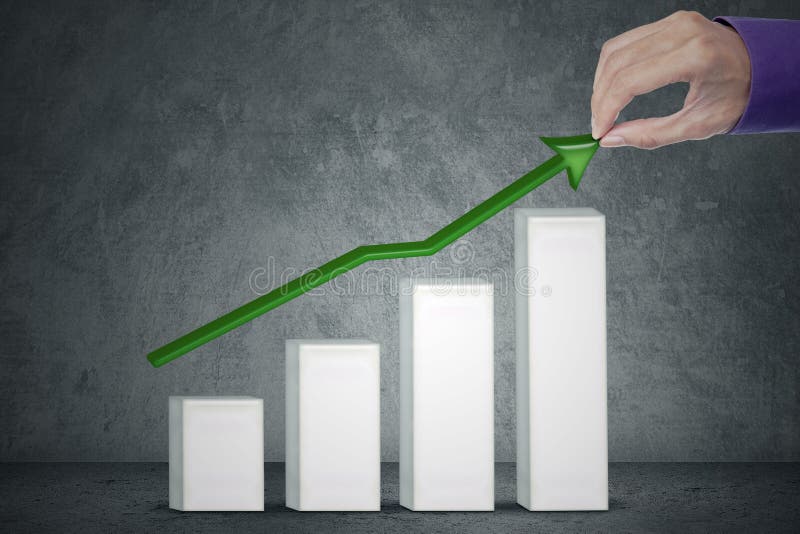 Hand business graph stock image. Image of graphic, goal - 39960217