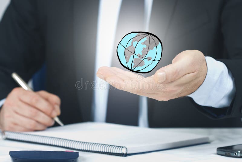 Globalization stock image. Image of preserving, hand - 131425767
