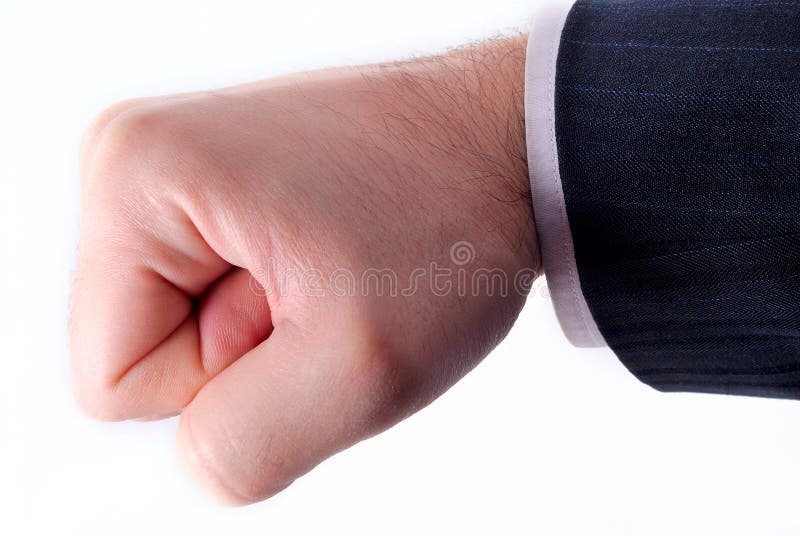 Man Hand Compressing a Face Mask Stock Image - Image of fist ...
