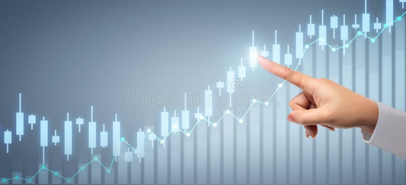 Hand Businessman Plan Graph Growth and Increase of Chart Positive ...