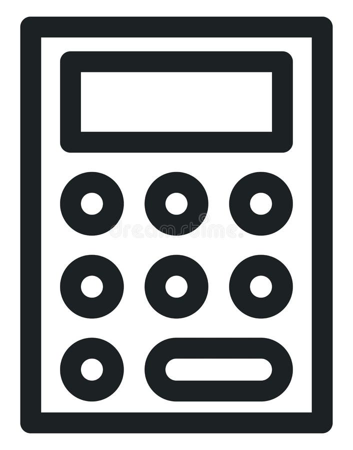 Hand on Calculator. Calculation and Counting Concept Stock Vector ...