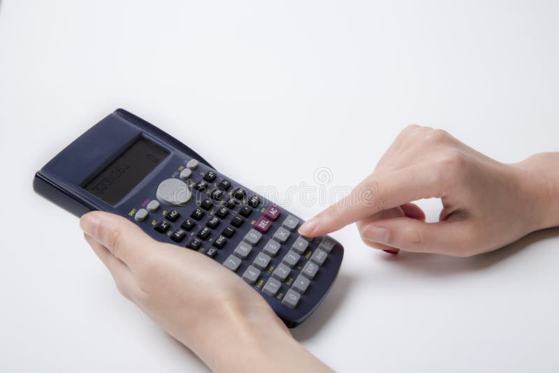Hand calculator stock image. Image of finance, work, woman - 59280471
