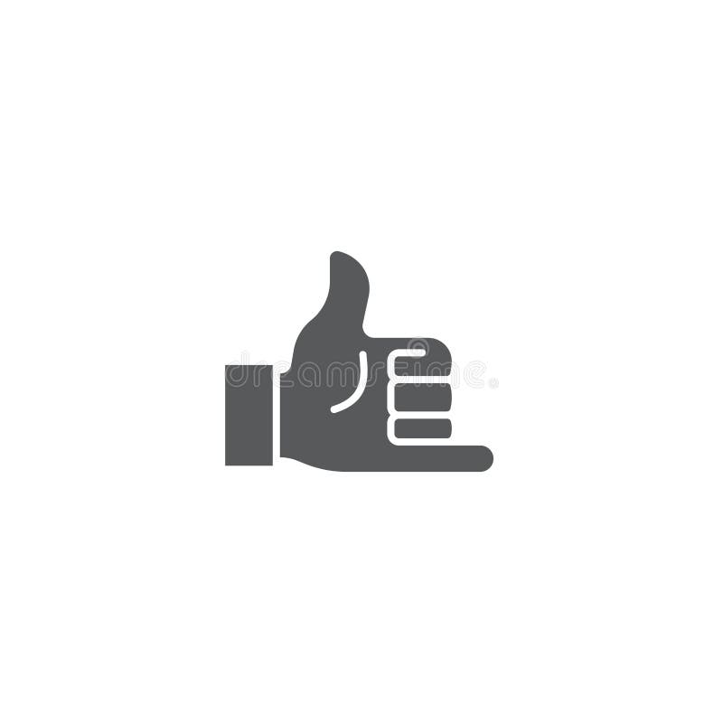 Hand Call Gesture Vector Icon Symbol Isolated on White Background Stock ...