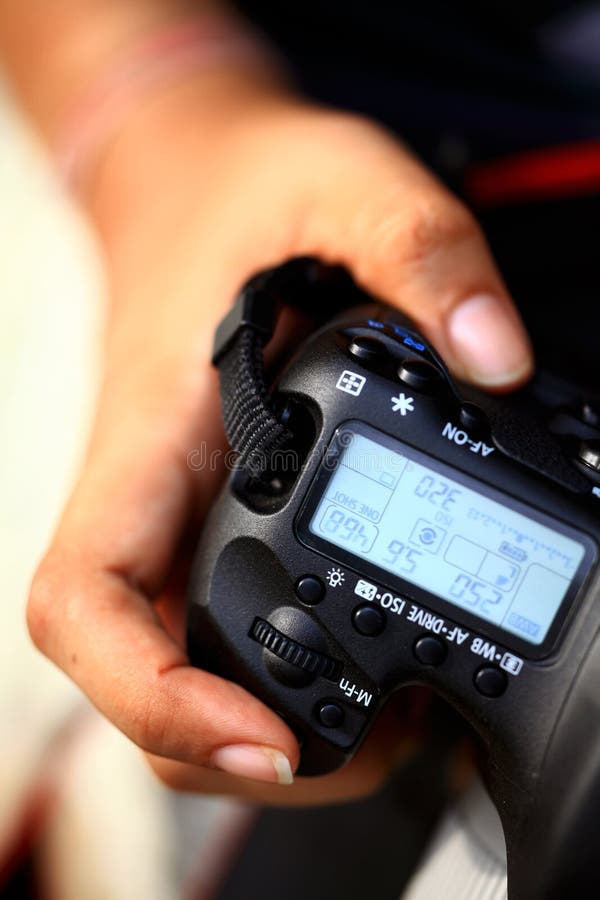 Hand on camera stock photo. Image of focus, speed, grip - 19957766